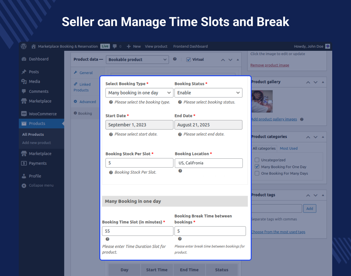 Multi-Vendor Booking Reservation System for WooCommerce by Webkul | CodeCanyon